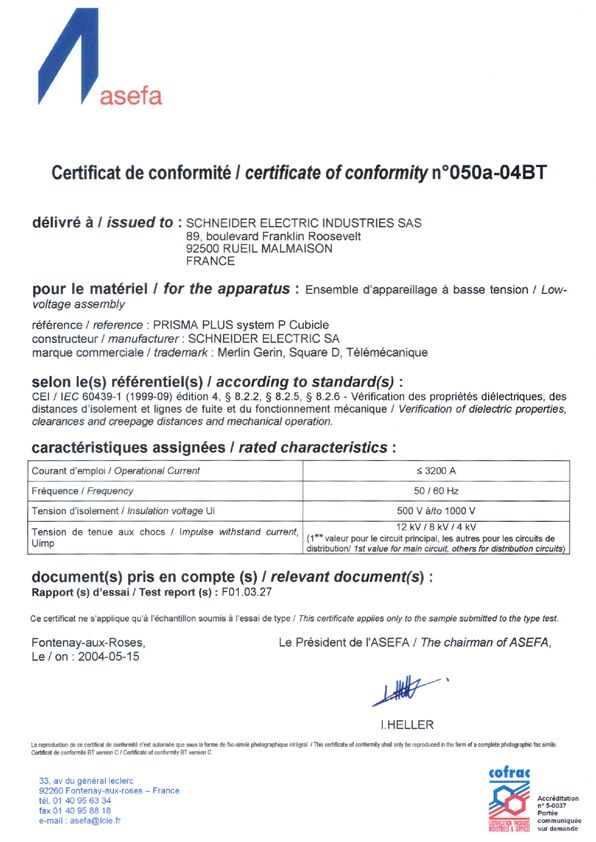 Certificates - Btech Switchgear | World class low voltage switchgear ...